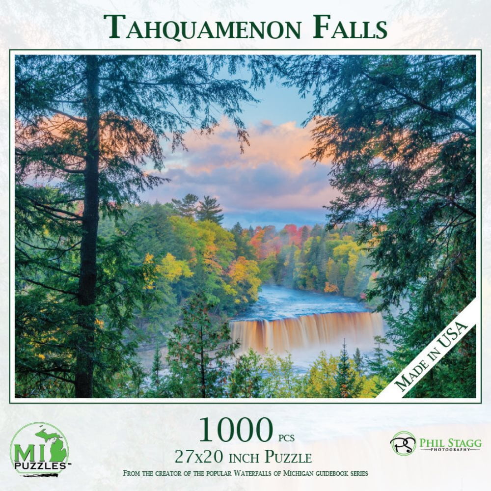 MI Puzzles Phil Stagg Photography Autumn Tahquamenon Falls 1000 Piece ...