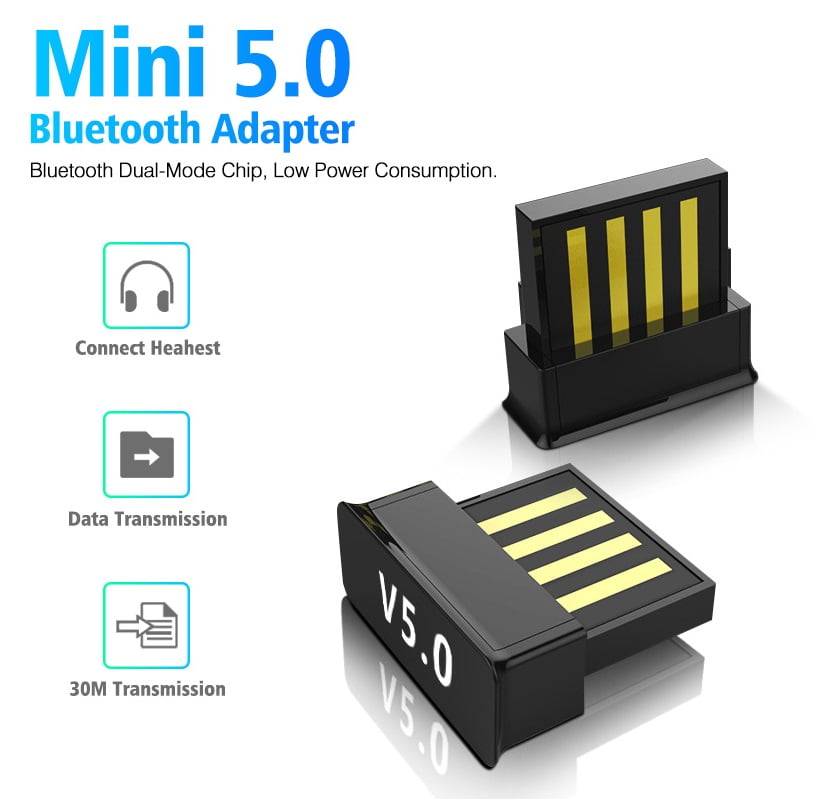 BT 5.0 USB Wireless Computer Adapter Audio Receiver Transmitter ...