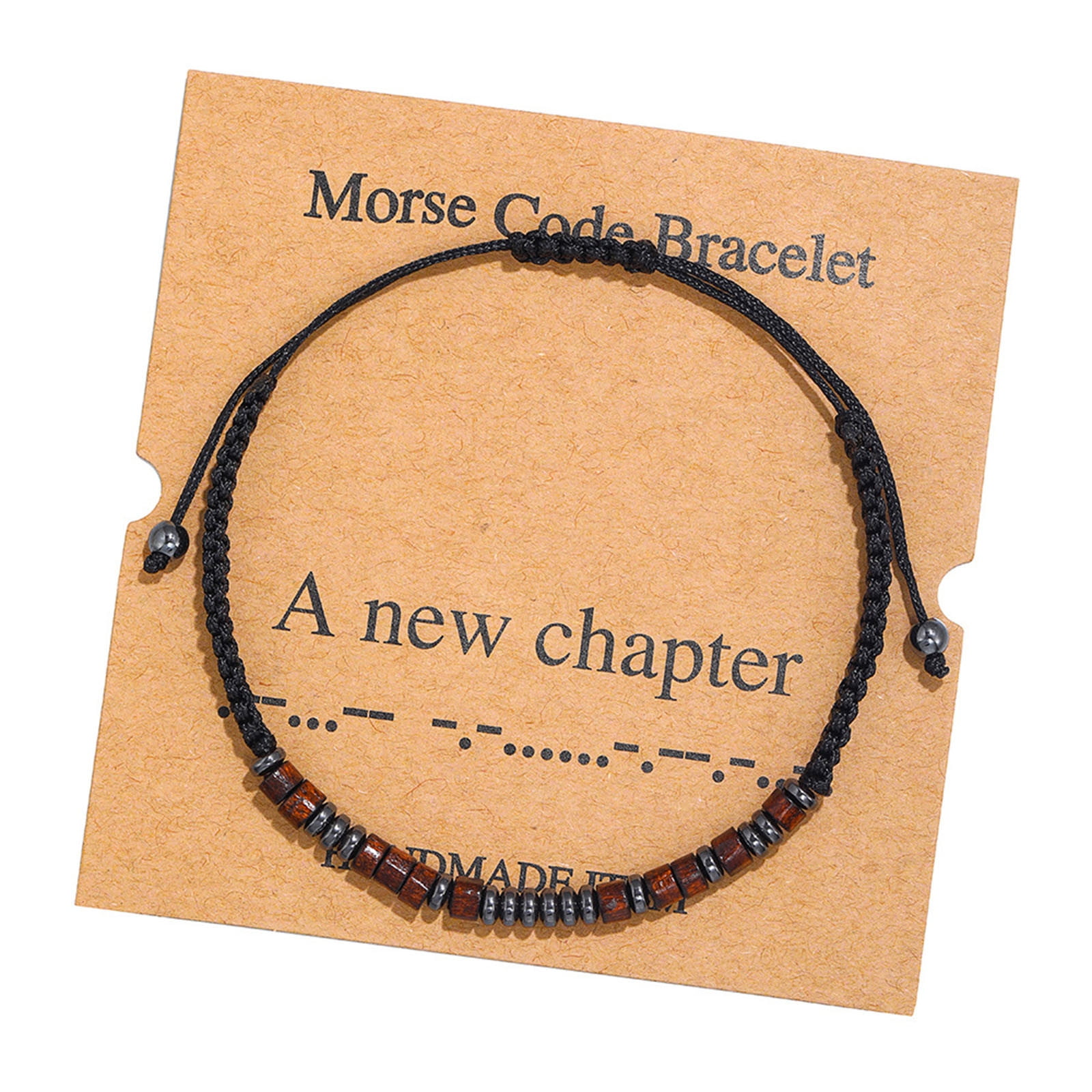 QISIWOLE Inspirational Morse Code Bracelet for Women Secret Message ...
