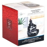 Mainstays Black Large Incense Backflow Cone Holder, Waterfall Smoke ...