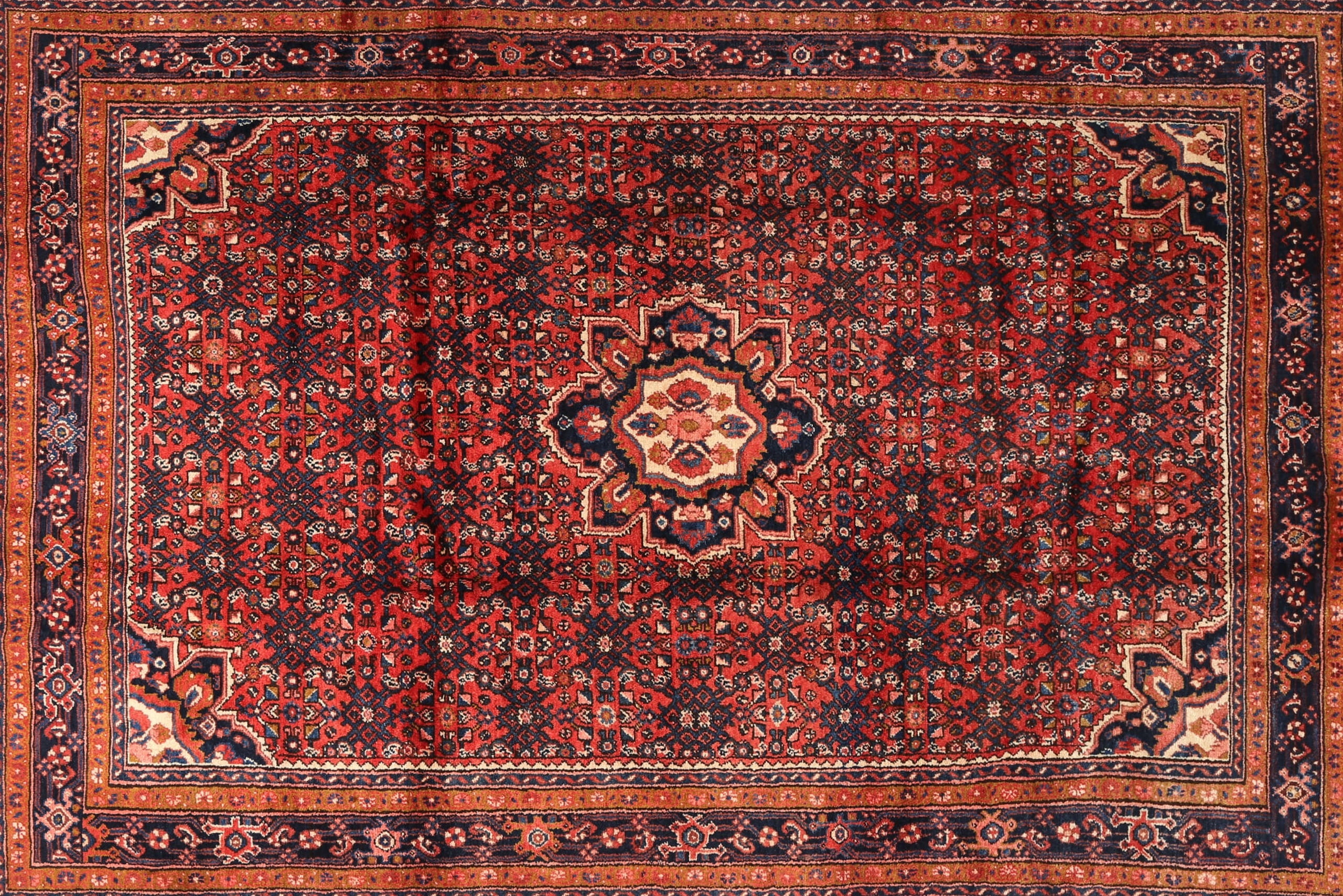 Ahgly Company Indoor Rectangle Traditional Cherry Red Persian Area Rugs ...