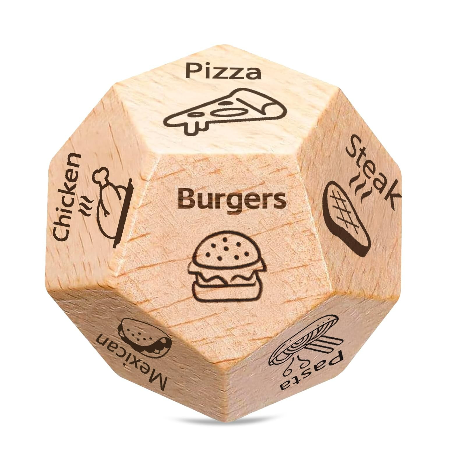 Click here for Unbranded Wooden Food Decision Dice  Stocking Stuf... prices