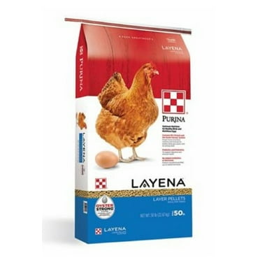 Purina Layena Chicken Layer Feed Crumbles, Dry Formula, 10 lb Bag ...