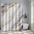 Bathroom Shower Curtain Vintage Marble Texture Seamless Waterproof ...