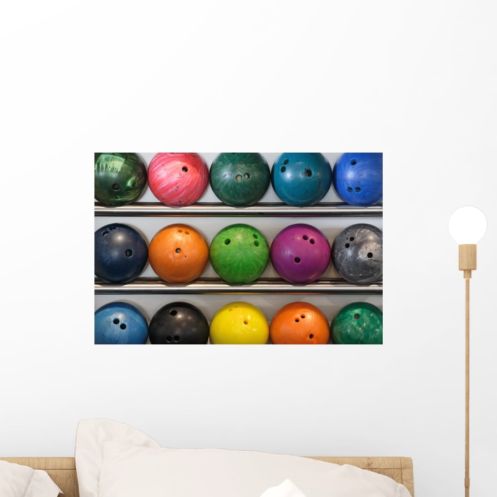 Bowling Balls Wall Mural by Wallmonkeys Peel and Stick Graphic (18 in W ...