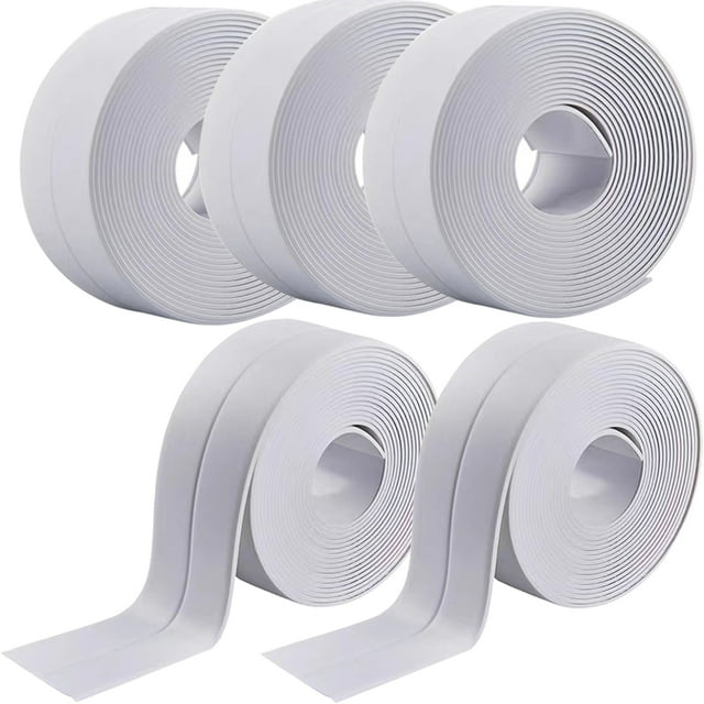 5 Rolls Caulk Strip 10.5 Ft x 1.5 Inch Professional Self-adhesive Caulk ...