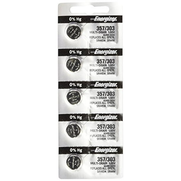 Energizer 357/303 Zero Mercury Batteries , 12 Pack - Walmart.com ...