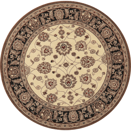5x5 Round Floral Agra Oriental Area Rug Foyer - Walmart.ca