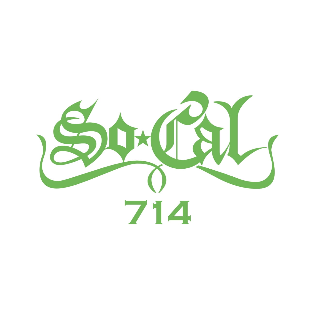 So Cal 714 Sticker Decal Die Cut - Self Adhesive Vinyl - Weatherproof ...