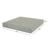 Pavestone 12" Square Pewter Concrete Stepping Stone - Walmart.com