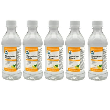 Magnesium Citrate 10 Oz. (296 ml) Saline Laxative Oral Solution (Foster & Thrive Lemon Flavor ...