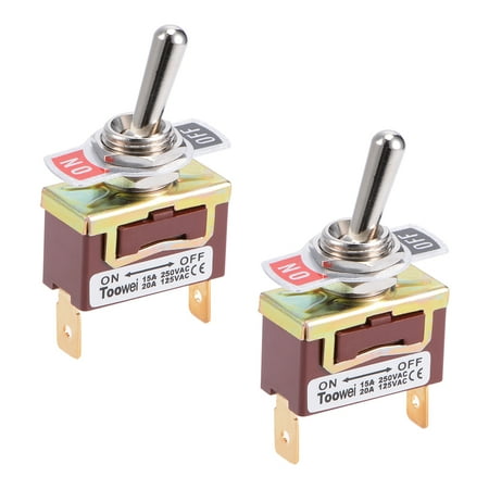 SPST Rocker Toggle Switch 15A 250V 20A 125V 2P ON/OFF Switch T701AT ...