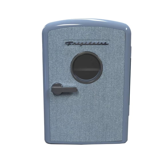 Pre-Owned Frigidaire Denim Retro Beverage Portable Mini Refrigerator 9 ...