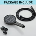 Handheld shower set, 4-setting powerful water spray head, high-pressure ...