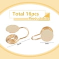 16Pcs Brass Spiral Pad Ear Cuff Findings Wire Wrap Jewelry for Ears ...