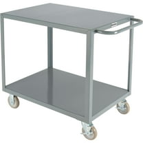 Global Industrial Steel Utility Cart w/2 Tray Shelves, 1200 lb ...