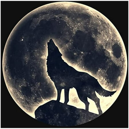 ESH7 Cool Wolf Iron on Patches Heat Transfer Vinyl DIY Applique A-Level ...