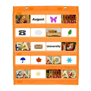 Learning Resources Rainbow Pocket Chart, 33-1/2 L x 42 H Inches ...