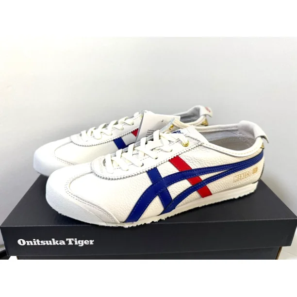 Onitsuka Tiger MEXICO 66 1183B511 100 WHITE DARK BLUE Unisex Shoes US 6 ...