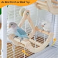 BESTSKY Bird Perch Toy, Interactive Rocking Parakeet Toys and Perches ...
