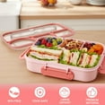 Bento Box for Adults,4 Compartments Lunch Box, Snack Containers ...
