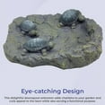 Sagefinds Turtle Downspout Block | Stone Resin | Rainwater Guard | 15”L ...