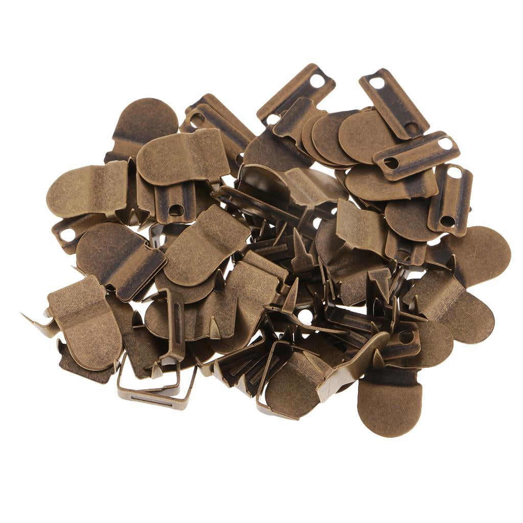 20 Sets Metal No Sew Closures Skirt and Trouser Fastener Bronze ...