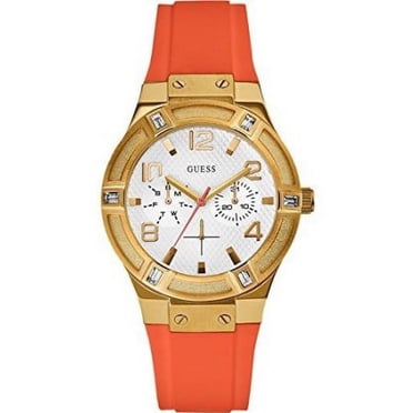 GUESS Women's W0231L4,Ladies's Sporty Rose Gold-Tone Multi-Function,50m ...