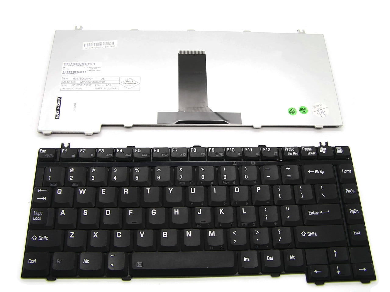 New Genuine Toshiba Satellite A135 US Black Keyboard PK13AT10730 ...