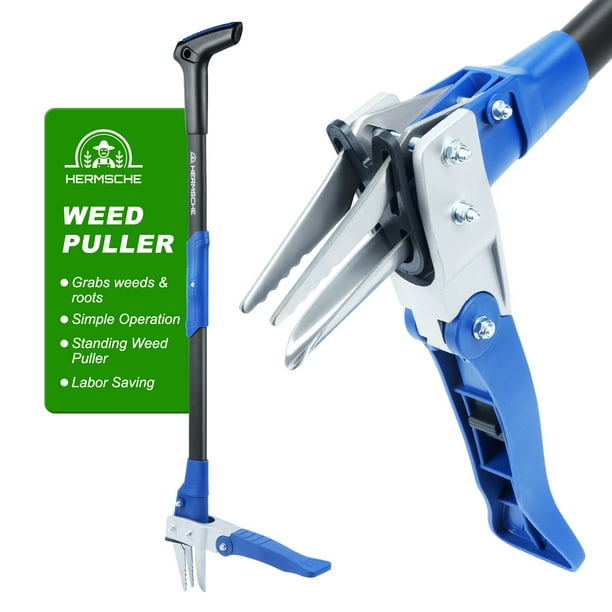 Hermsche Stand Up Weed Puller Tool for Garden Weeder Tool Handheld ...