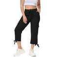 Satankud Women's Cargo Capris Hiking Pants for Camping Outdoor Athletic Casual Loose Comfy ...