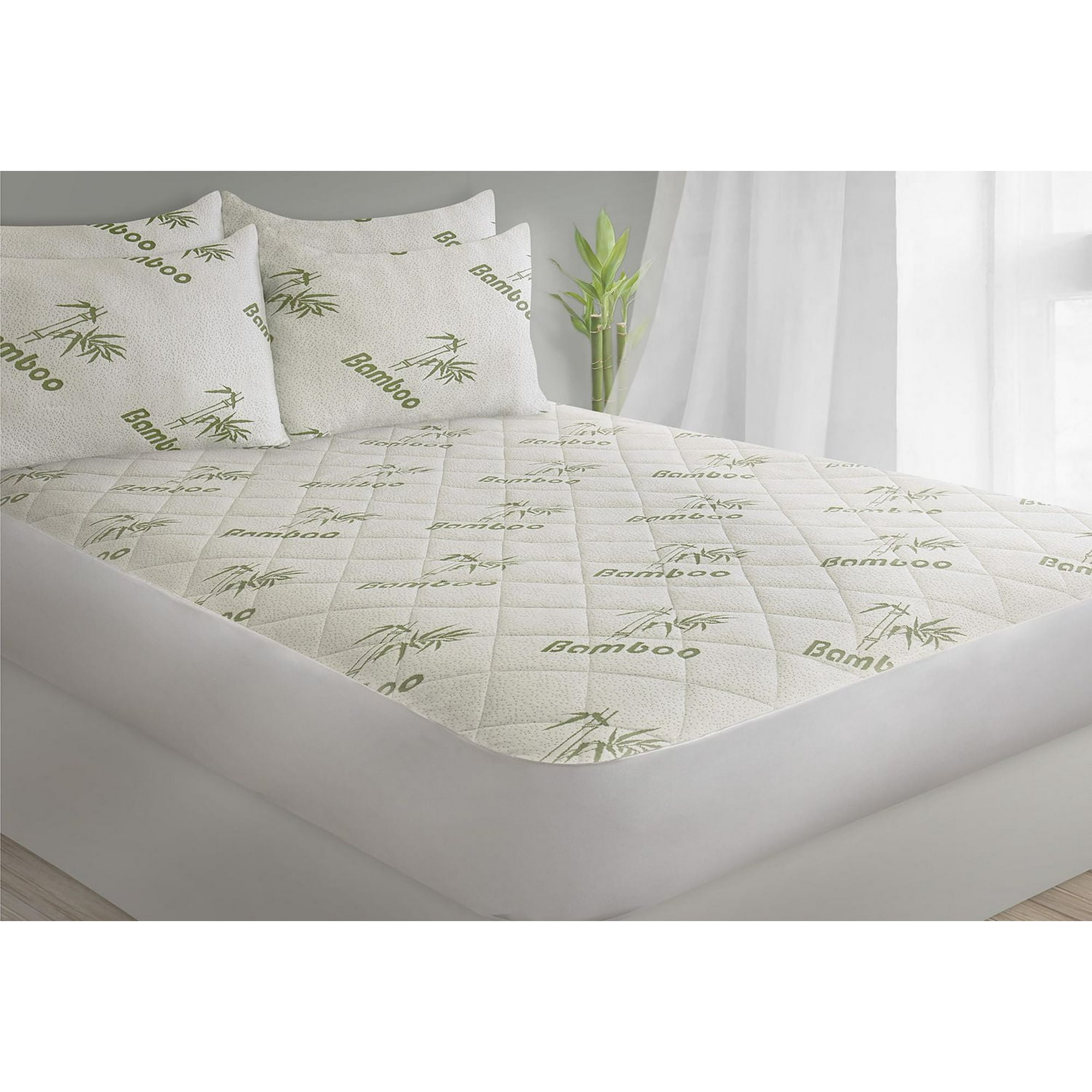 Click here for Safdie & Co. Mattress Protector D Bamboo Jacquard... prices