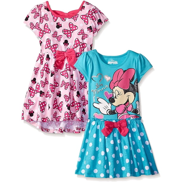 Disney Girls' 2 Pack Minnie Mouse Dresses - Walmart.com - Walmart.com