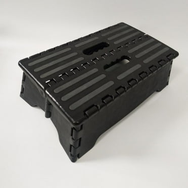 LivingSURE Extra Wide Step Stool with Handle, 20” x 15.6” x 38.4 ...