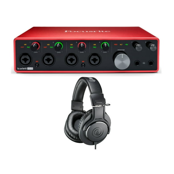 Focusrite Scarlett 18i8 3rd Gen 18x8 USB Audio Interface with Monitor ...