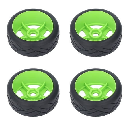 RC Road Racing Wheels, 4 PCS Rubber Plastic Perfect Matching 1/8 GT RC ...