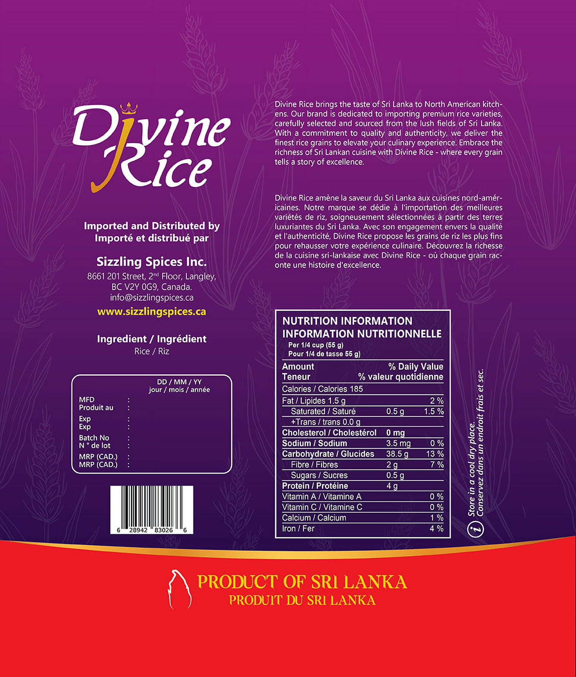 Red Keeri Raw Samba Divine Rice (4LB) - Walmart.ca