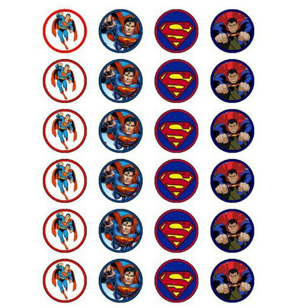 24 Superman Toppers gâteau - Walmart.com - Walmart.com