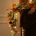 Valery Madelyn 6 ft Pre-Lit Fall Garland Lighted Thanksgiving Garland ...