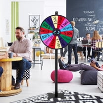 WinSpin 36" Prize Wheel Tabletop Floor Stand Spinning Game w/ Serving ...