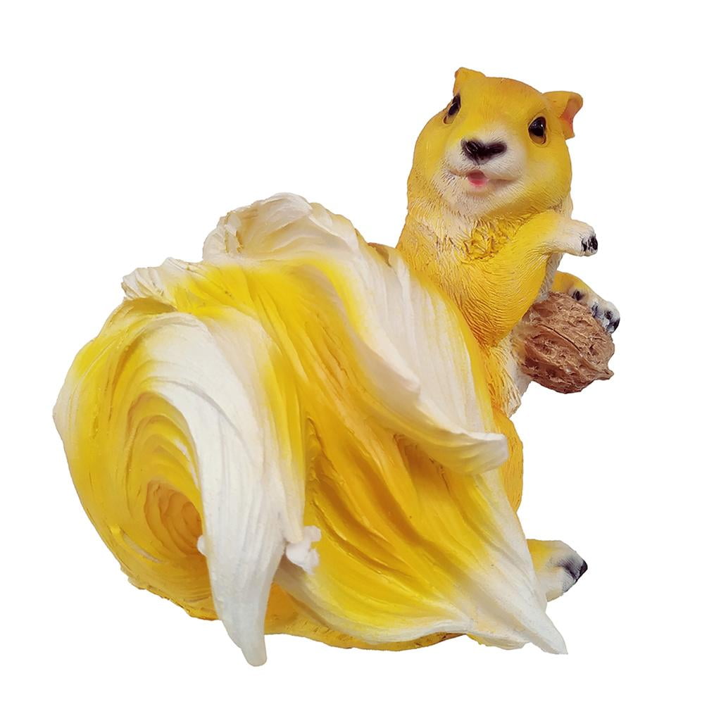 Resin Squirrel with Walnut Garden Statue Lawn Ornaments, Animal ...