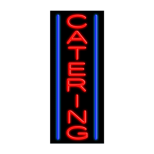 Catering-Glass Neon Sign Made in USA - Walmart.com