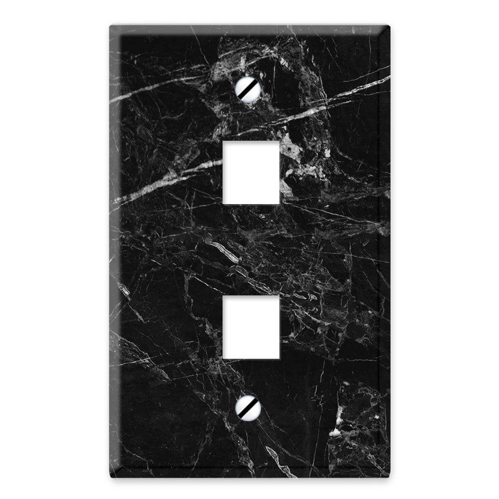 WIRESTER 2-Port Wall Plate for Keystone Jacks Modular Inserts Ethernet ...