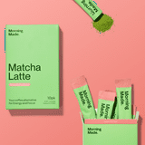 Morning Made Matcha Latte, Strawberry Blend, Ceremonial Grade Organic ...