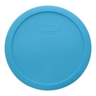 Pyrex 7402-PC 2-Pack Blue Round Plastic Replacement Lid Cover for 7-Cup ...