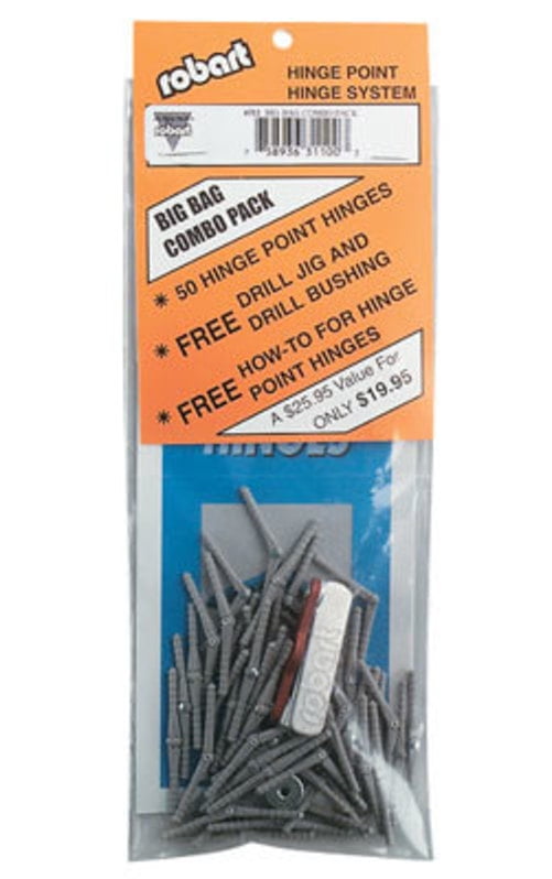 Robart Manufacturing 1/8 Steel Pin Hinges50w/Drill Jig ROB311 Hardware ...