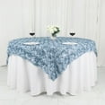 BalsaCircle 72" x 72" Dusty Blue Raised Rosette Table Cover Overlays ...