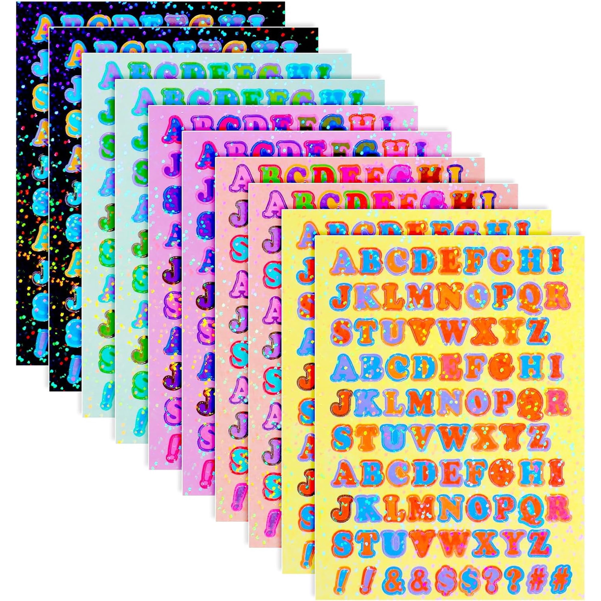 Click here for Liudx 10 Sheet Small Letter Stickers  Shiny Alphab... prices