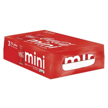 Coca-Cola Mini Soda Cans, 7.5oz, 30pk Case - Walmart.com