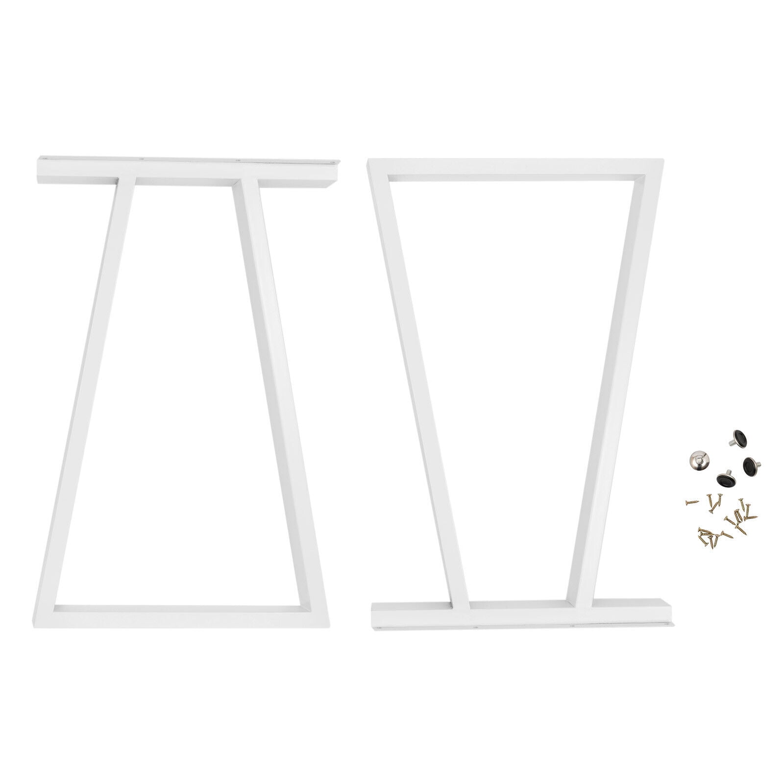 Flkoendmall 2Pc 28" Modern Style Metal Table Legs for Dining, Desk ...